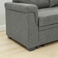 China Two Mode Pull out Fabric Convertible Sofa Bed for Downtown Tiny Apartments for sale