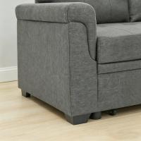 China Grid Button Tuft Convertible Sofa Bed for Scandinavian Style Tiny Condos for sale