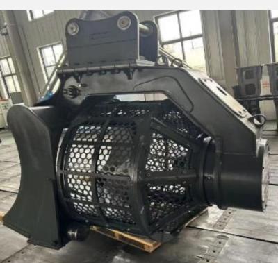 China Rotary Screening Bucket For PC200 Excavator In Orange Peel Grapple for sale