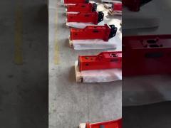 68 mm Backhoe Loader Breaker Hydraulische rotsbreaker voor graafmachine JCB 3CX 3DX gemonteerd