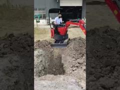 1.0/0.8to/1.2/1.5/1.6/1.7/1.8/2/2.5/3t Full Hydraulic Crawel Pequena dimensão Roda Construção Backhoe Jardim Micro Household Farm Construção Mini Excavator