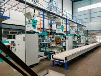 China Double Bag Warehouse Fully Automatic Packaging Machine 5-25KG For Rice Beans for sale