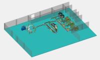 China Servo Motion Multifunction Automated Packaging Lines Converying Robot Palletzing System for sale