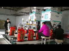 Rice Plastic Pellets Packing Machine Servo Motor Control 2.5KG - 50KG