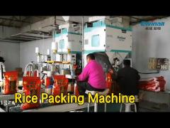 Servo Motor Rice Packing Machine Dual Core High Speed For Plastic Pellets