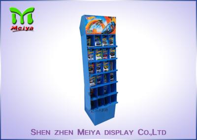 Cina Recyable Supermarket display rack 6 tiers floor cardboard  display stand for toy store with customized divisions in vendita