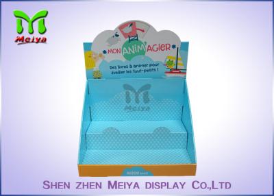 Cina Cartoon Prinitng Design 2 Tiers E flute Cardboard  Counter Display With small flaps in vendita
