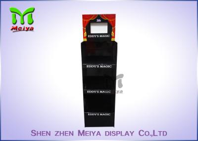Cina KT Board Header With 7 inch LCD Screen Cardboard display rack for Magic items，LCD viedo cardboard shelf display in vendita