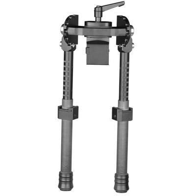 China Adjustable Retractable Bipod for 22mm Hunting Scope Center Height 18-25cm Aluminium for sale