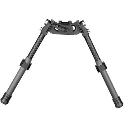 China Adjustable Retractable Bipod for 22mm Hunting Scope Center Height 18-25cm Aluminium for sale
