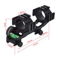 China 22mm Width Dual Ring Scope Mount with Bubble Level and Angle Indicator Center Height 21mm for sale