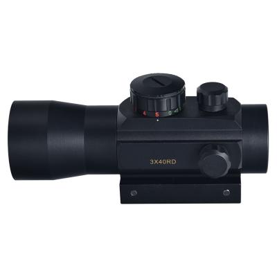 Cina Rilievo oculare gratuito 3X40RD Visione tattica singolo punto rosso e verde con leva per la caccia in vendita