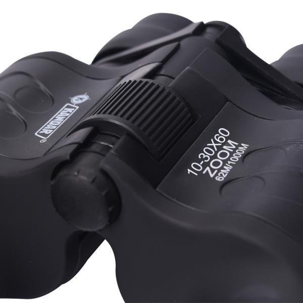 Quality 60mm Objective Diameter Black 10-30X60 Long Distance Hiking Binocular for for sale