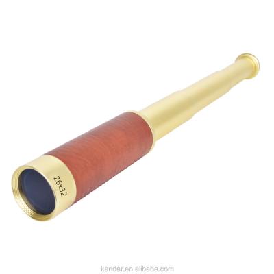 China 181g Monocular Nautical Handheld Messing Spyglass Erweiterbares 26x32 Teleskop für Optik zu verkaufen