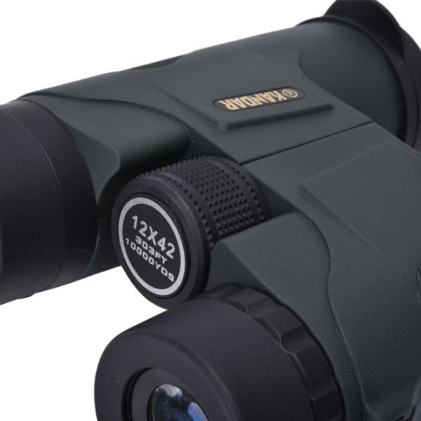 Leggere 12x42 Largo raggio anti nebbia Gran angolo tetto prisma binocolo per uccelli da caccia