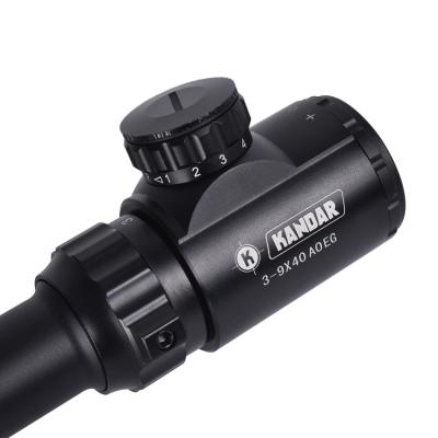 China Outdoor Shooting 3-9x40 Scope with RGB Illuminated Sight and 40mm Objective Lens for sale