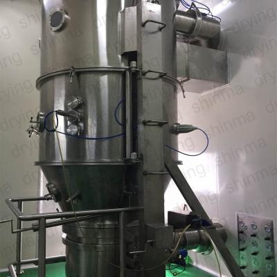 Cina letto fluido farmaceutico 15kw dell'essiccatore verticale del letto fluido di 120kg 150kg in vendita