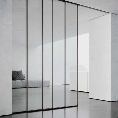 Cina Grey Aluminium Sliding Internal Door profondo Crimsafe Mesh For Apartment in vendita