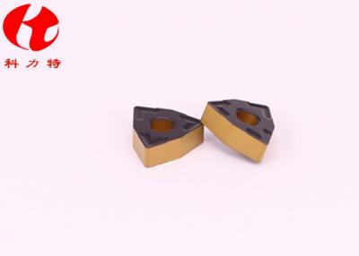 China Cast Iron Indexable Lathe Tool Tips WNMG080404/08/12-ZT For Finish / Semi Finish Machining for sale