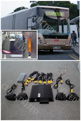 China Cámara del autobús de la visión nocturna alrededor del sistema 580TVL PAL/NTSC HD del monitor de la visión en venta