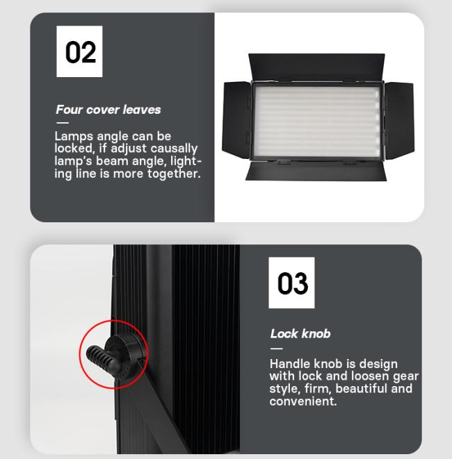 200W 3200k 5600k bi-color led sky panel Fill-in light