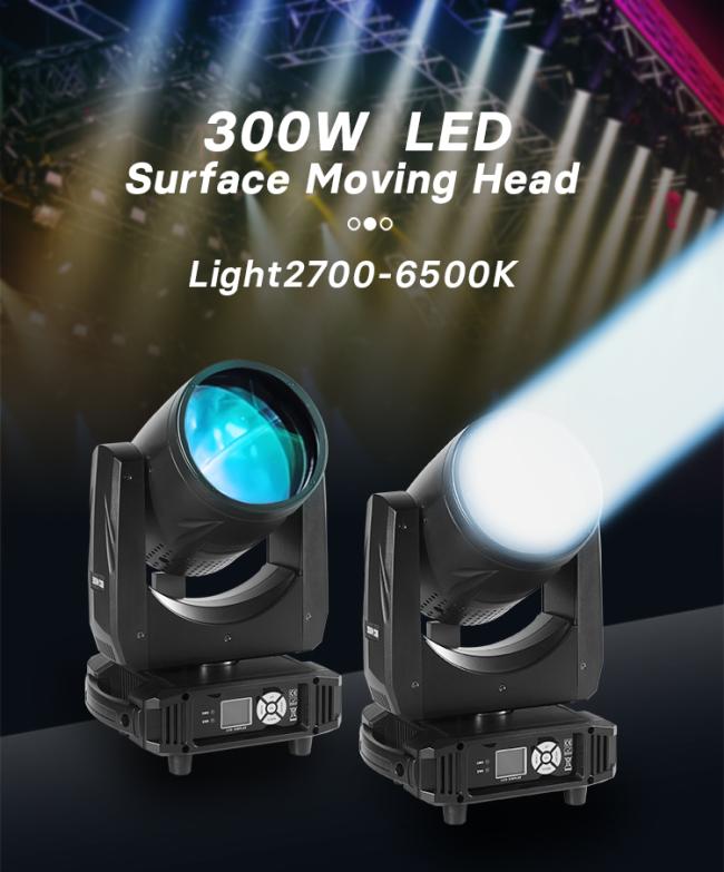 300W LED Surface Moving Head Light 2700-6500K