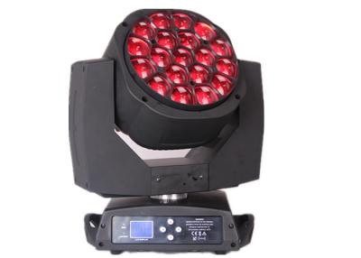 China Bee Eye Led Moving Head Zoom Event Light 19pcs 12w Rgbw 4 in1 for sale