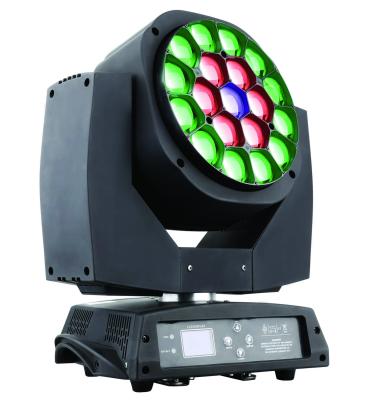 China 19pcs Big Bee Eye Moving Head LED Lights With Zoom For Event Show Lighting for sale