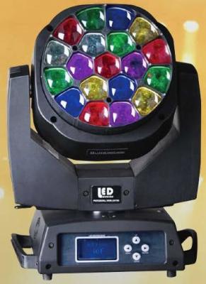 中国 ズームレンズの角度4から60の程度のRgbw 19 *1 5W LEDの移動ヘッド軽い回転 販売のため