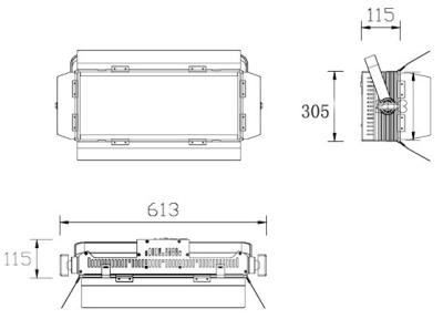 Κίνα 200W 3200k 5600k δίχρωμο LED sky panel Φως πλήρωσης για θέατρο συνεδριάσεων προς πώληση