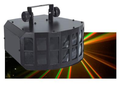 China RGBW DJ Stage Lights 35W Butterfly Effect Lighting With Double Derby Light for sale