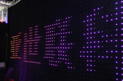 Cina Panno a prova di fuoco Rgb 3 del velluto in 1 contesto principale della tenda di visione di animazione della fase dell'interno/all'aperto in vendita