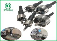 China White Finished HSS Hole Saw , Fluted Teeth Metal Hole Saw Metal Drilling for sale