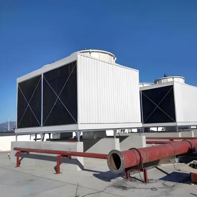China FRP Square Cross-flow Cooling Tower 600T Open Cold Water Tower for Easy Operation and Maintenance in Industrial Settings for sale