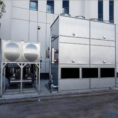 China 80 Ton Chilled Water Cooling Towers for Water Cooled Chillers 4.5m2 Cooling Area Heavy Duty Counter Flow Cross Flow for sale
