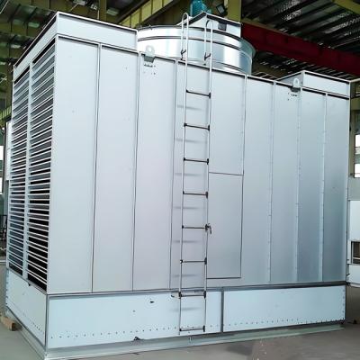 China 20 Tons Closed Cold Water Tower Aluminum Zinc Plated Sheet and Stainless Steel Water Treatment Machinery Filler Cooling Tower for sale
