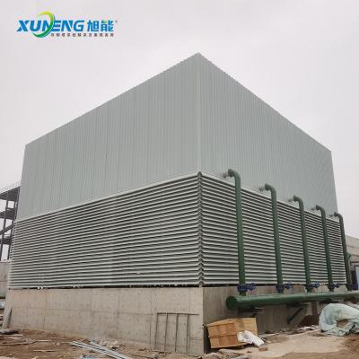 China Energy Cooling Tower Made of Fiberglass No Electricity Required Easy to Operate 100T Capacity for sale