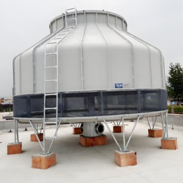 Quality FRP Industrial Cooling Equipment Round Shape Counter Flow Water Cooling Tower for sale