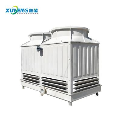 China 16.81m2 Fiberglass Square Drop Counter Flow FRP Cooling Tower for High Temperature Cooling Needs in Industrial Settings for sale