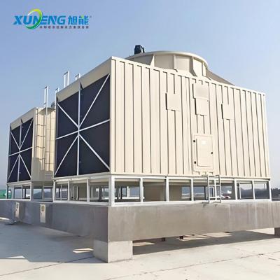 China 100T Open Type FRP Fiberglass Square Water Cooling Tower with Cross Flow Counter Flow Fan Other Cooling Type for sale