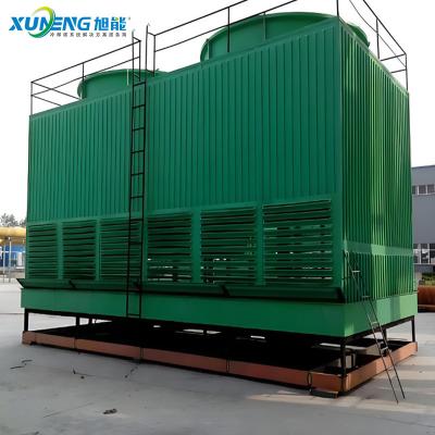 China 100T Open Type FRP Fiberglass Square Water Cooling Tower with Cross Flow Counter Flow Fan Other Cooling Type for sale