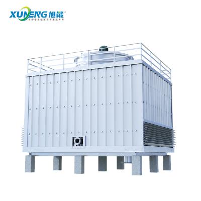 China Industrial Fluids Cooling Component Square Counter-flow Fiber Glass Cooling Tower 400000 KG Weight Low Noise Cold Water Tower for sale