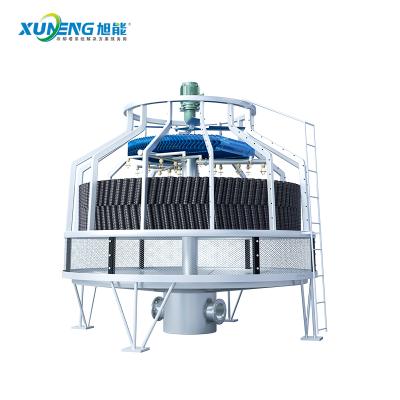 China FRP Pvc Film Fill Round Shape Counter Flow Water Cooling Tower with Low Noise and Easy Operation for sale