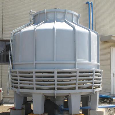 China FRP Pvc Film Fill Round Shape Counter Flow Water Cooling Tower with Low Noise and Easy Operation for sale