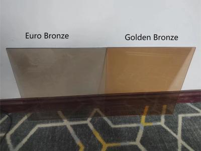 China 5.5mm helder Float Glas Donker Grijs Euro Grijs Rookt Gebouwglas Te koop