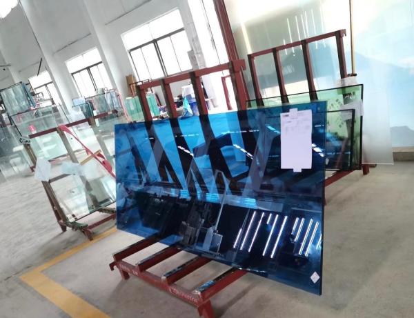 Quality Clear Float Toughened Tinted Laminated Glass Sheet Blue Black Gray Green Bronze for sale