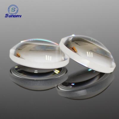 China All kinds of material customized size with coating  coating  optical double convex lens for magnifying glass for sale