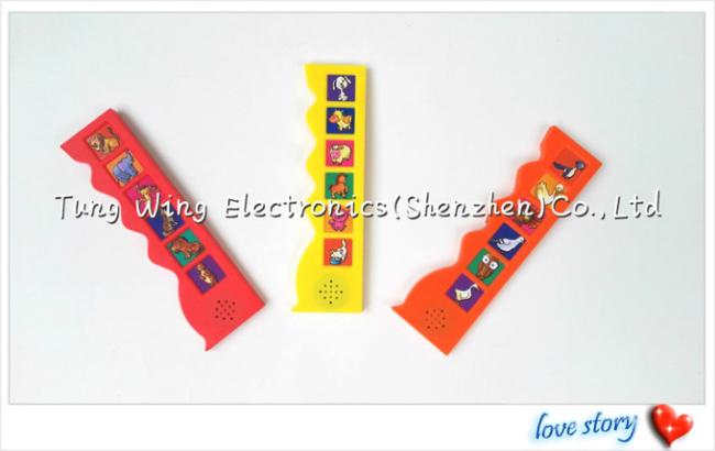 Educational Red 8 Button Module For Baby Sound Books with Voice recordable 4