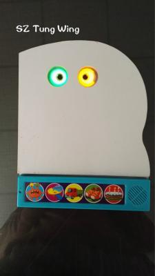 Cina Modulo sano del pulsante divertente del mostro 5 con 2 LED per il libro di musical del bambino in vendita