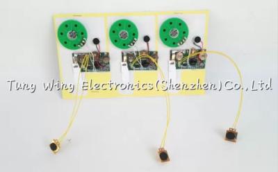 China Adjustable Volume Greeting Card Sound Module with Pre-recorded or Custom Recording and AG10 Battery Power for sale